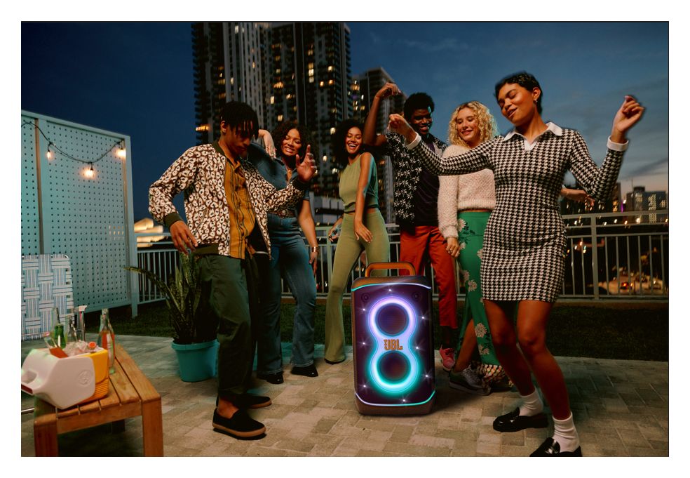 JBL PartyBox 520 400 W Bluetooth Lautsprecher IPX4 Laufzeit bis 15 h ...