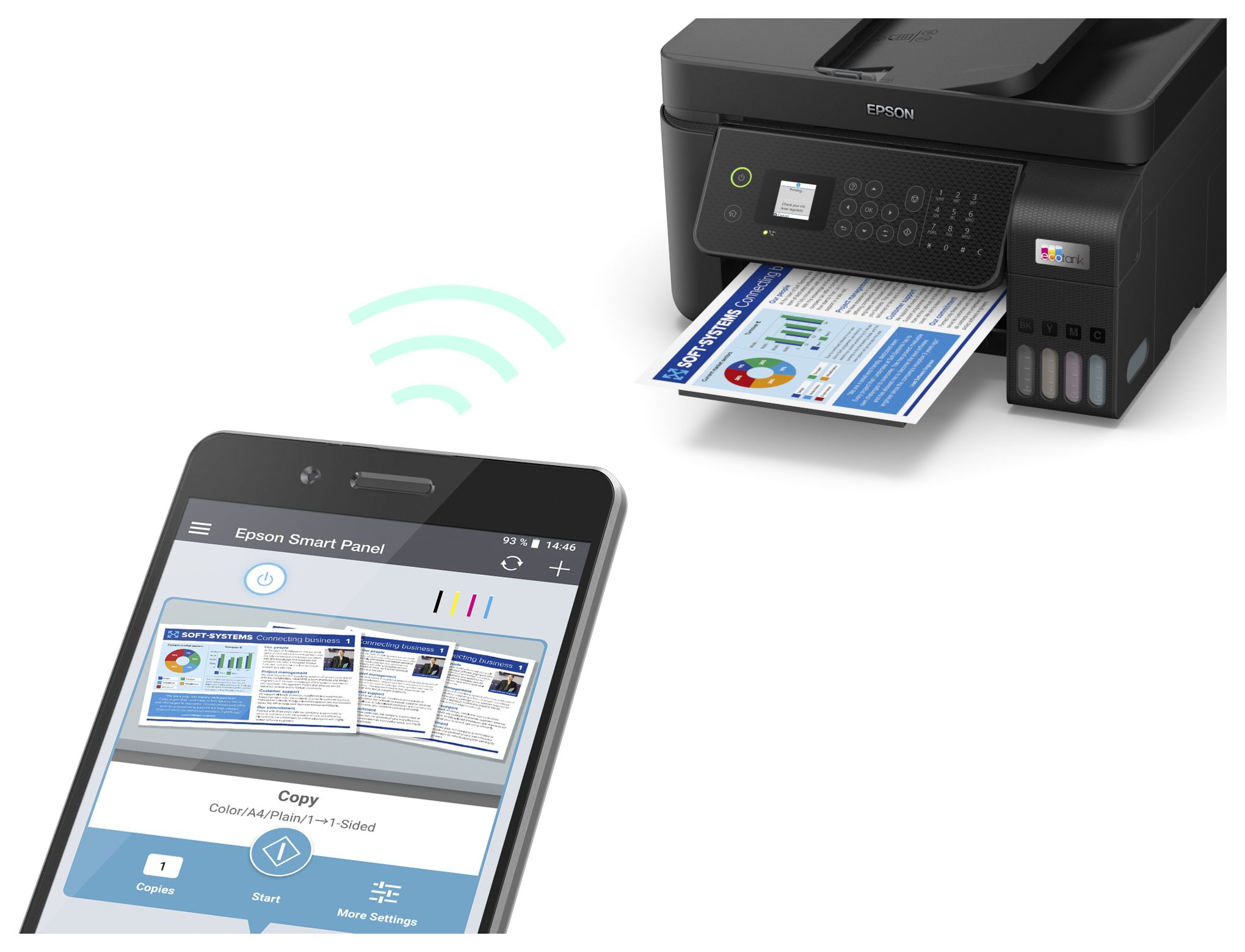 Epson EcoTank ET-4800 All in One A4 Tintenstrahl Drucker 5760 x 1440 ...