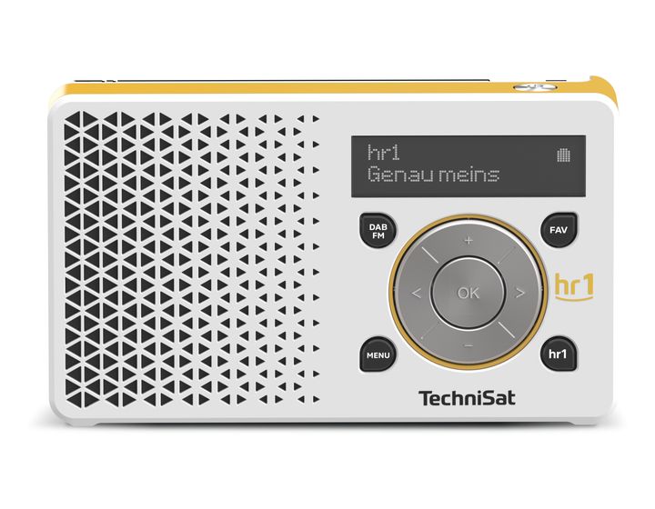TechniSat Digitradio 1 hr1 Edition DAB, DAB+, UKW Radio Tragbar (Weiß ...